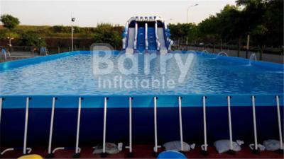 Cina Piscina all'aperto della struttura del metallo della tela cerata del PVC del bene durevole 0.9mm per il parco dell'acqua in vendita