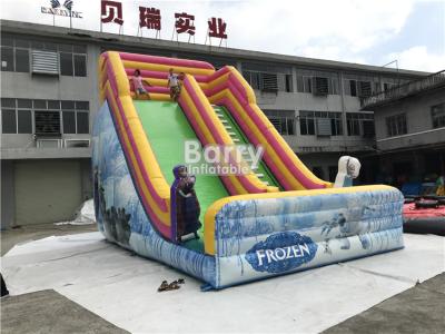 China Customized OEM Design PVC 0.5MM Kids Inflatable Dry Slide CE / UL Blower for sale