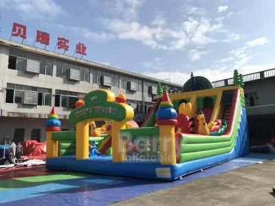 China Campo da giuoco gonfiabile del pavone commerciale per i bambini/parco a tema gonfiabile del trampolino for sale