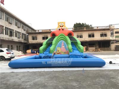 China Minions Inflatable Water Park , Open Pool Water Park Games For Adults for sale