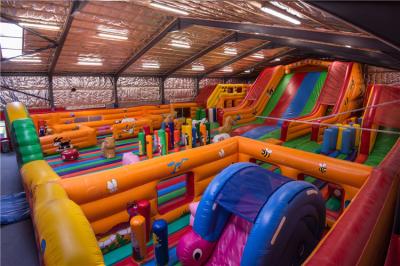 China Rimbalzo del campo da giuoco gonfiabile del bambino, parco di divertimenti del campo da giuoco della città di divertimento for sale