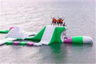 China Outdoor Inflatable Floating Water Park Games / Inflatable Sea Waterpark For Hot Summer for sale