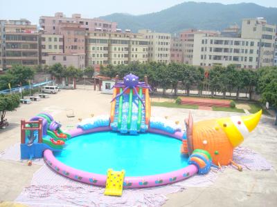 中国 レンタル ビジネス/党娯楽膨脹可能な水公園のタコのスライド 販売のため