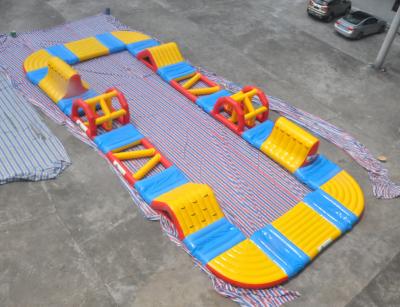 China 20x18meter Floating Inflatable Aquapark Inflatable Water Park Obstacle Courses for sale