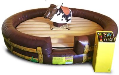 China Rodeio inflável Bull louca mecânica do colchão para o parque de diversões for sale