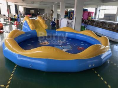 Cina Colore blu e giallo della piscina quadrata profonda gonfiabile dei bambini in vendita