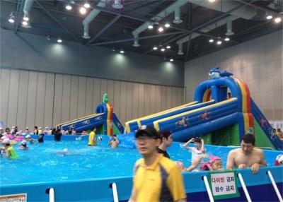 Cina Parco gonfiabile all'aperto con lo stagno, parco gonfiabile dell'acqua della grande struttura dell'acqua del cortile in vendita