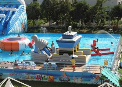 Cina Parco gonfiabile all'aperto con lo stagno, parco gonfiabile dell'acqua della grande struttura dell'acqua del cortile in vendita