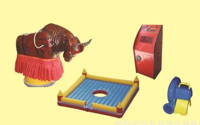 China Round Inflatable Mechanical Bull , PVC Tarpaulin Inflatable Mechanical Bull Ride Game for sale