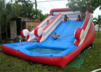 China Customized Funny Large Inflatable Water Slide For Pool , EN14960 for sale