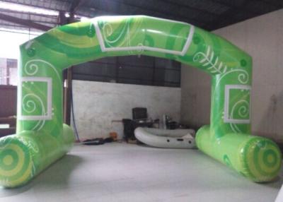 China Green Standard Free Standing Inflatable Arch , PVC Tarpaulin Inflatable Arch for Advertising for sale