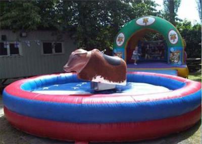 China Crazy Funny Inflatable Interactive Games Mechanical Bull Rodeo For Park for sale