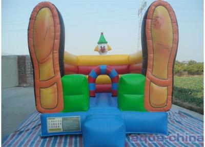 China Clown Inflatable Bouncer , Loving Bouncer Shoes With Mini Size for sale