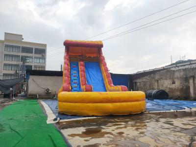 China Double Tripple Stitch Commercial Inflatable Slide Bouncer Blow Up Water Slide With Pool EN71 for sale