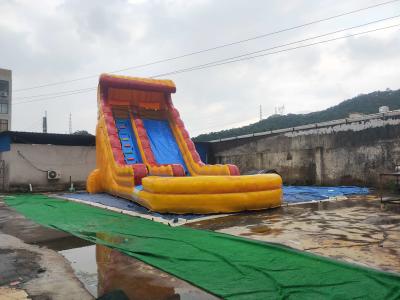 China Double Tripple Stitch Commercial Inflatable Slide Bouncer Blow Up Water Slide With Pool EN71 for sale