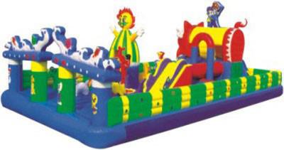 China 1000D Pvc Inflatable Play Center Blow Up Playground Slide for sale