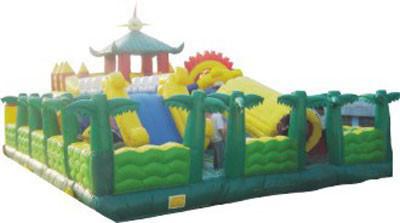 China 1000D Pvc Inflatable Play Center Blow Up Playground Slide for sale