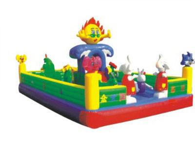 China 18oz Inflatable Amusement Park Jumping Castle Bouncer Ground Games for sale