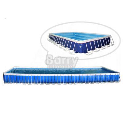 China Big Project Rectangular Above Ground Portable Swimming Pool 1.5m Height for sale