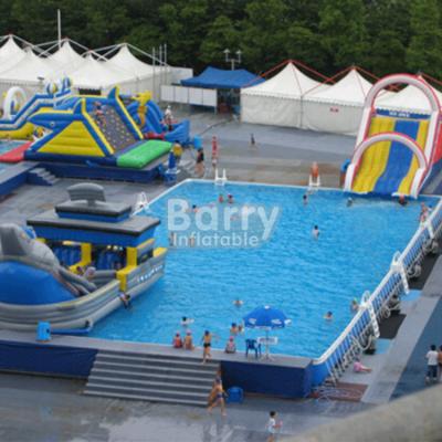 China Big Project Rectangular Above Ground Portable Swimming Pool 1.5m Height for sale