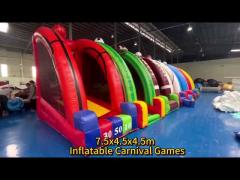 Grand nouveau design personnalisé excitant gonflable enfants 7 en 1 jeux de carnaval pour les affaires de location