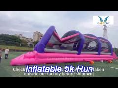 outdoor team building games inflatable obstacle course 5k with plato pvc
