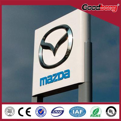China 4s shop large vacuum forming 3d  illuminated advertising car logo for sale
