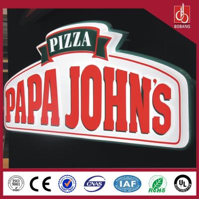 China Shanghai Vacuum Formed Acrylic Logo embossed shop logo signs for sale