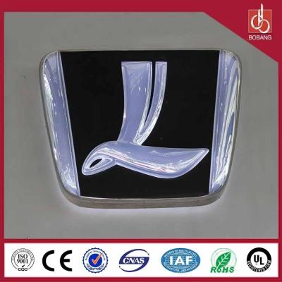 China Advertising outdoor thin acrylic 3D custom export car logo for wholesale in led light box for sale