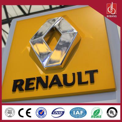 China Factory Outlet Outdoor chrome 3D LED Laser Auto Logo for sale