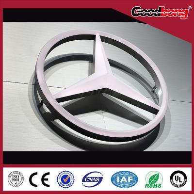 China thermoforming arcylic LED module led car logo / led advertisement outdoor car emblem for sale
