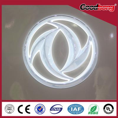 China outdoor 4s shop advertising vacuum forming illuminated car logo for sale
