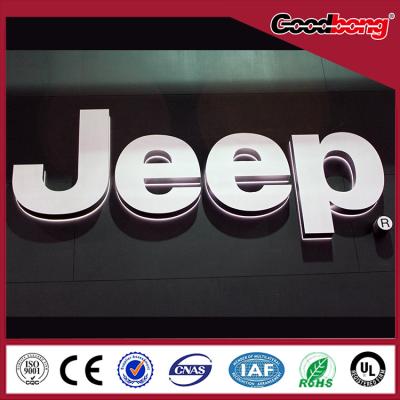 China plastic 3d led  illuminated advertising car logo for sale