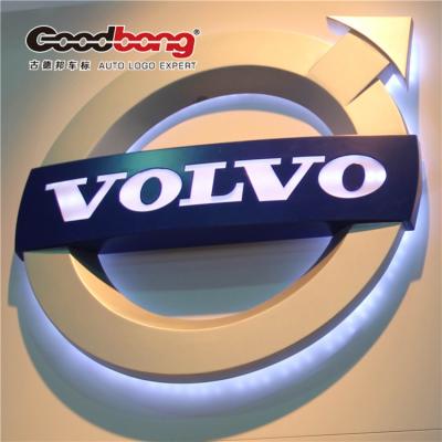 China Good Quality Vacuum Formed Silk Screen LED car logo for 4S store for sale
