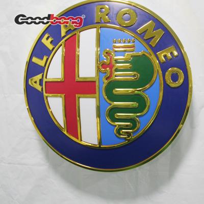 China Metal Car Brand acrylic Illuminated Letters back light car logo signs for sale
