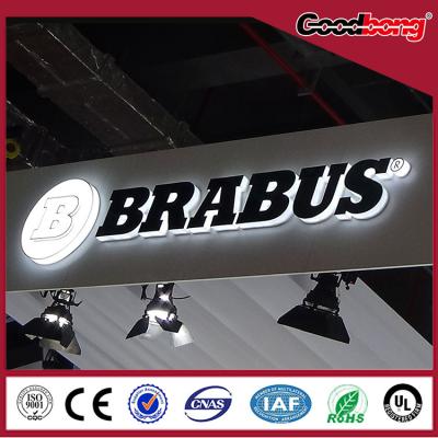 China Waterproof Great Illuminated car logo Back Light LED Letters Sign for sale