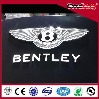 China 4D chromed thermoformed  LED Illuminated auto logo sign for sale