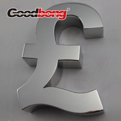 China Custom Outdoor Waterproof Polished Stainless Steel Letter for sale