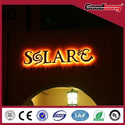 China Front Light Acrylic Wall Mount Letter Signage for sale
