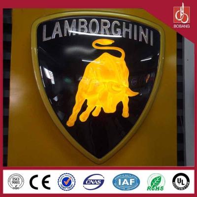 China Chorme electroplated ultrathin vacuum car emblem ;outdoor standard sound car logo for sale