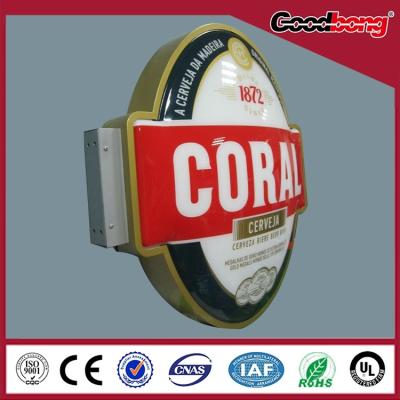 China New Promotion Acrylic Round Rotating Advertising Silk- screen Light Box for sale