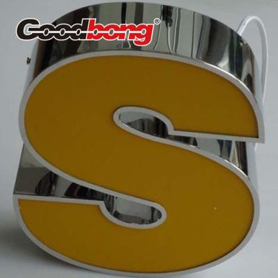 China 3d acrylic letter sign backlit letters sign Brush decorative metal letters for sale