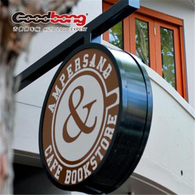 China outdoor metal rotating light sign light box for sale
