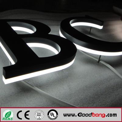 China Front Metal Bordored LED Plastic Light channel letter sign for sale