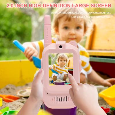 China 2025 New Model Video Intercom Rechargeable 2.4G Clear Audio with 30Mixel Live Video for Gift Children's Walkie-talkie for sale