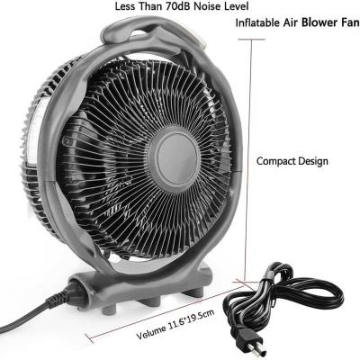 중국 70dB 미만 소음 수준의 팽창식 송풍 팬 컴팩트 디자인 19.8*11.6*19.5cm 부피 3.5M 전원 코드 길이 판매용
