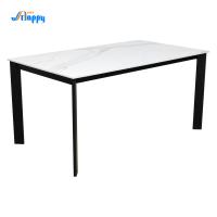 China 1500*850mm contemporary custom Ceramic top Dining Table, flat packed for sale