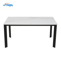 China 1500*850mm contemporary custom Ceramic top Dining Table, flat packed for sale