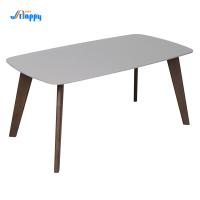 China 1600*850mm Kitchen Table Ceramic Top Robust Ceramic Grey Dining Table for sale
