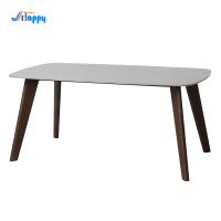 China 1600*850mm Kitchen Table Ceramic Top Robust Ceramic Grey Dining Table for sale